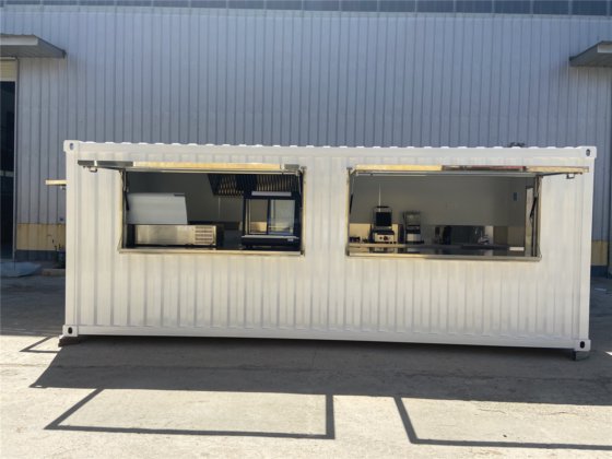 Modular House Prefabricated Container Kiosk With High Quality / Drive ...