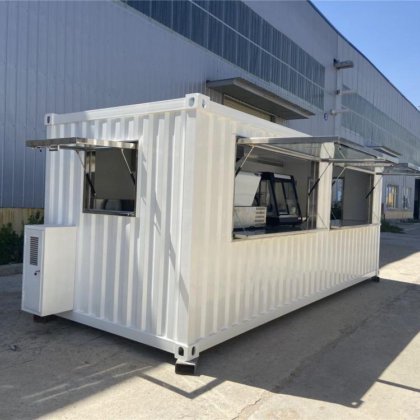 Modular House Prefabricated Container Kiosk With High Quality / Drive ...