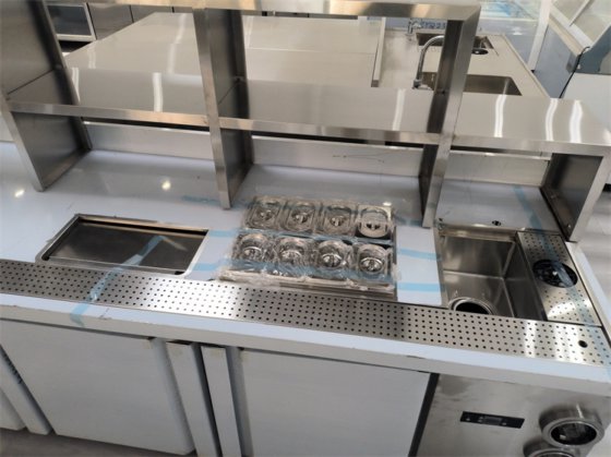 YITUO Customized Boba Tea Equipment Counter Milk Tea Counter Bubble Tea ...