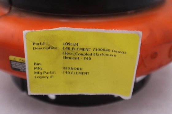 Rexnord Omega Element E40 Flexible Elastomeric Coupler , 7300040 New # ...