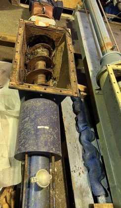 SEEPEX sludge cake pump in Hirtshals, Denmark