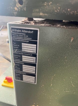 Altendorf F-90 in Sardinia, OH, USA