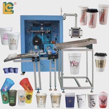 Automatic Cup Printing Machine with LED UV Curing System Multicolor ...