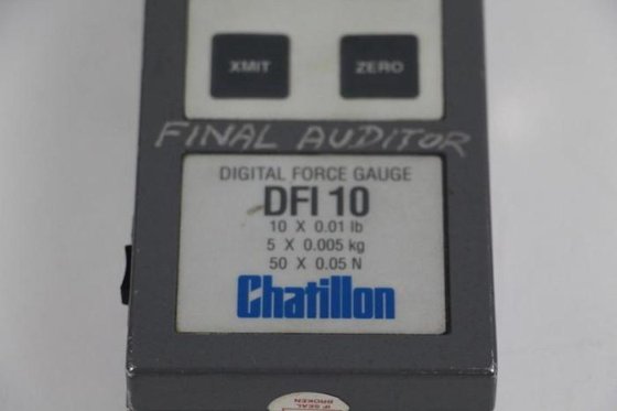 CHATILLON DFI 10 DIGITAL FORCE GAUGE PUSH PULL TESTER 10 LBF X 0.01 LBF ...