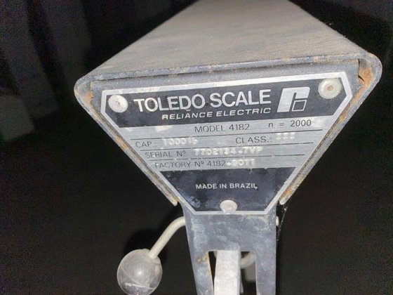 Portable Toledo Scale w/ Sliding Weight 1000 Lbs Model 4182 in ...