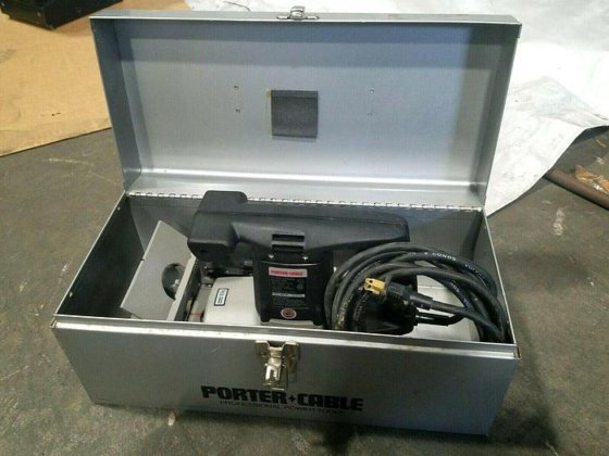 Porter Cable Plate Joiner in Tool Box Model 555 Biscuit Joiner with ...