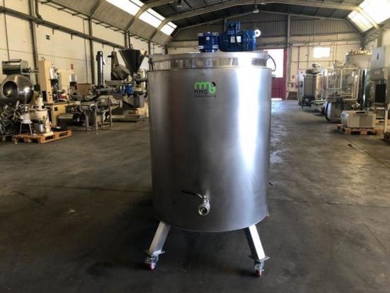 Stainless steel cream cooker with agitator and 500 litre electric panel ...