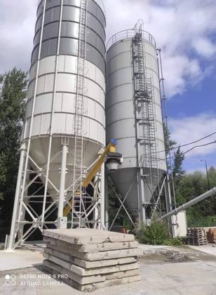 200 Ton Vertical Cement Silo | Concrete Silo in Izmir, Turkey