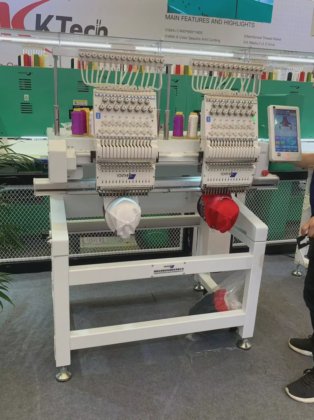 Double Head Computer Hat Embroidery Machine 3d computerize Design ...