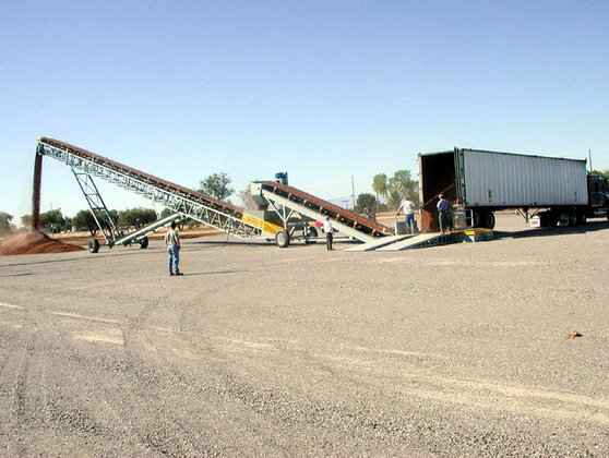 Model P104-LPG Portable Low Profile Drive-Over Unloader for Grain ...