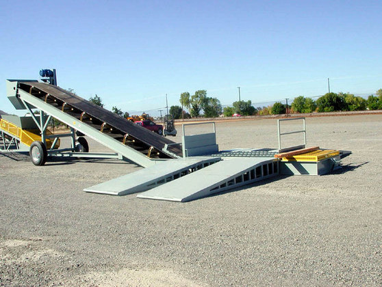 Model P104-LPG Portable Low Profile Drive-Over Unloader for Grain ...