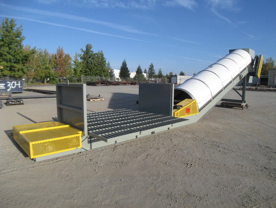 Model P104-LPG Portable Low Profile Drive-Over Unloader for Grain ...