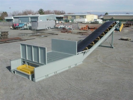 Model 104-LP Semi-Portable Low Profile Truck Drive-Over Unloader R2519 ...