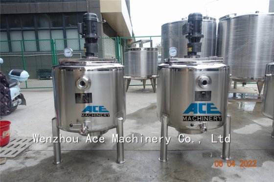 100L-500L Stainless Steel Liquid Mixing Tank With Agitator Electric ...