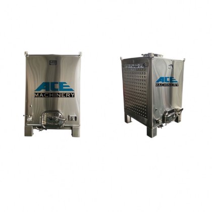 Ace Totes 100 Gallon 350Gallon Oil And Gas Tote Stainless Steel ...