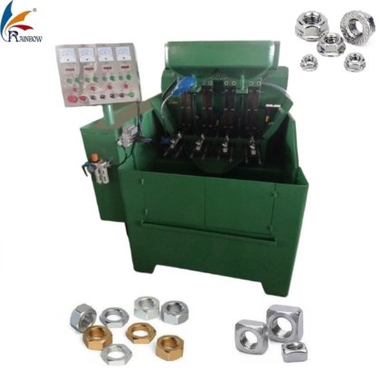 Vibration Bowl Feeding Nut Tapping Machine for Hex and Flange Nuts in ...