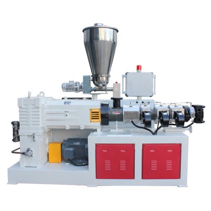Plastic twin screw extruder / pvc conical twin screw extruder / twin ...