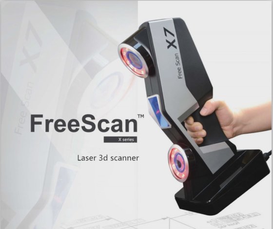 High Precision Industrial Modeling of 3D Scanner Freescan X3 / X5 / X7 ...