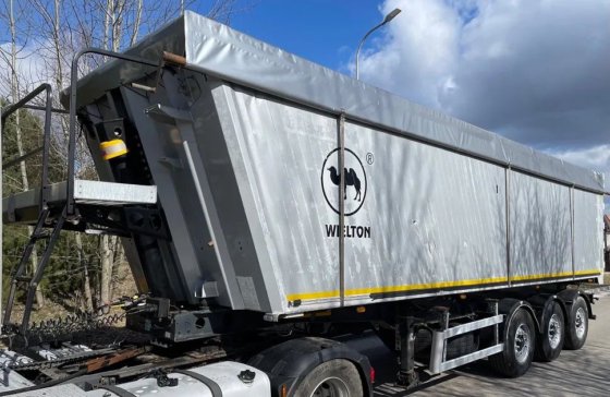 2014 Dump truck 50m3 BPW Lift axle year New tarpaulin Weight:6500kg in ...