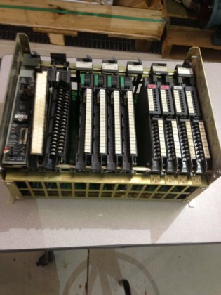 ALLEN-BRADLEY PLC CHASSIS 1771-A3B WITH PROCESSOR AND 10 MODULES in ...