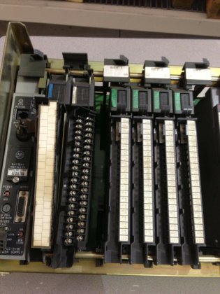 ALLEN-BRADLEY PLC CHASSIS 1771-A3B WITH PROCESSOR AND 10 MODULES in ...