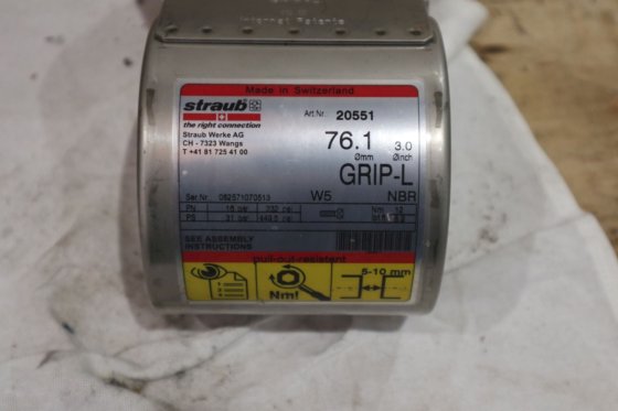 Straub Straub coupling Open-Flex 1L 5W NBR in Esbjerg, Denmark
