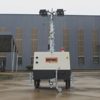 One Hybrid with Six Auxiliary lighting tower in Shanghai, China