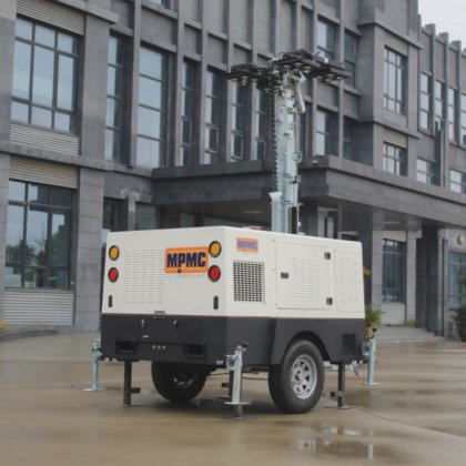 One Hybrid with Six Auxiliary lighting tower in Shanghai, China