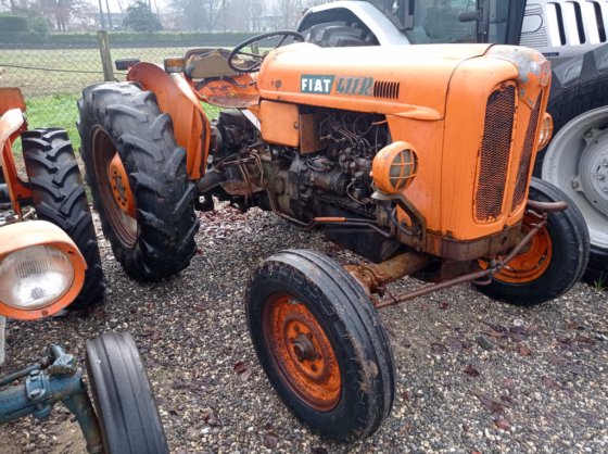 FIATAGRI Tractor fiat 411 R in Orentano, Italy