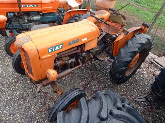 FIATAGRI Tractor fiat 411 R in Orentano, Italy