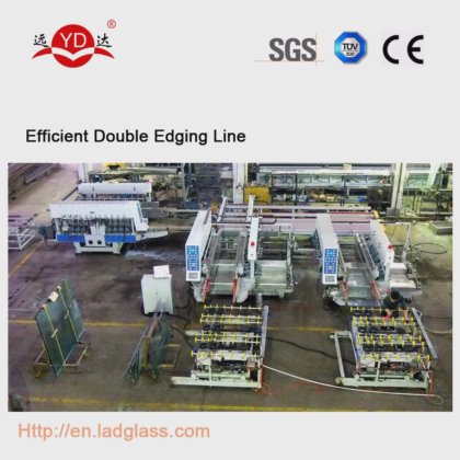 Ce PLC Control Full Automatic Glass Double Edging Machine Lines in ...