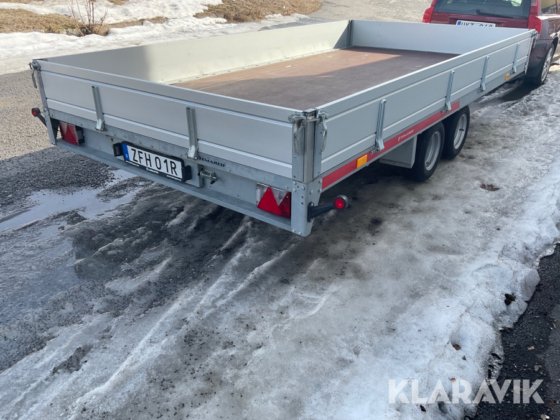 Passenger car trailer Temared in Skellefteå, Sweden