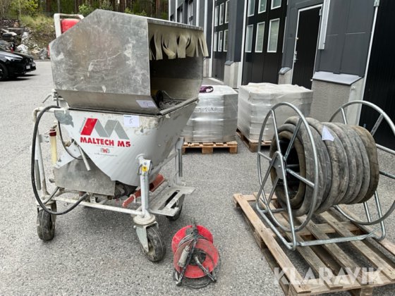 Putty pump Maltech M5 EVO with hose in Stockholms län, Sweden