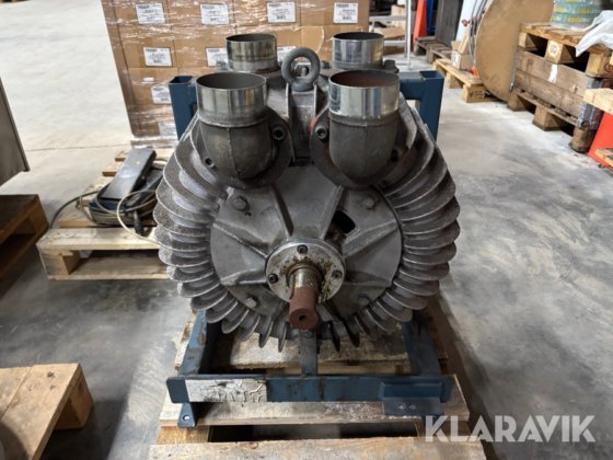 Vacuum pump for central extraction in Oskarshamn, Kalmar County, Sweden