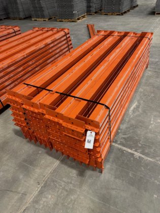 Interlake Mecalux 8' Wide Teardrop Pallet Racking Step Load Beams, 4 ...