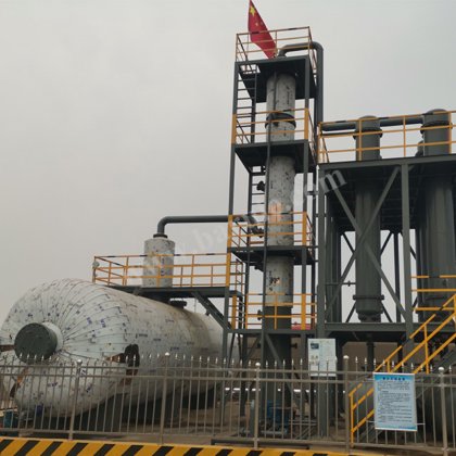 Waste black engine oil refinery recycling plant in Zhengzhou, China