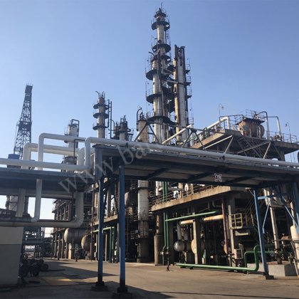 Light crude oil atmospheric distillation process tower unit in ...