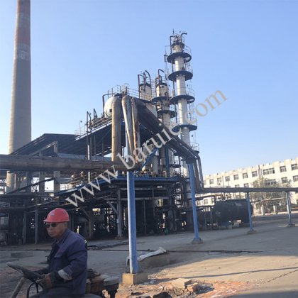 Light crude oil atmospheric distillation process tower unit in ...