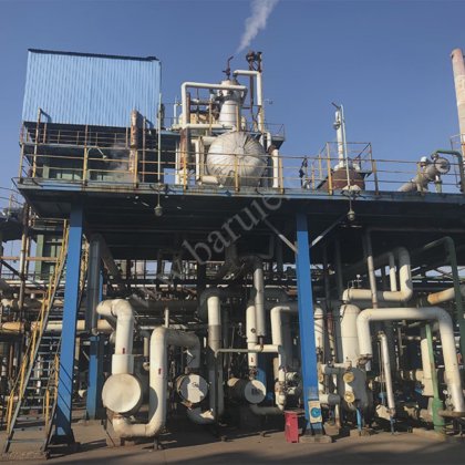 Light crude oil atmospheric distillation process tower unit in ...