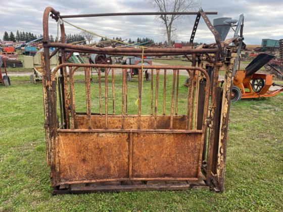Cattle Chute With Head Gate in West Perth, Ontario, Canada