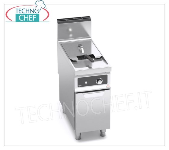 TECHNOCHEF - GAS FRYER on CABINET, 1 TANK of lt. 20, Bflex Electronic ...