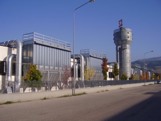 Filter substations in Calcinelli, Marche, Italy