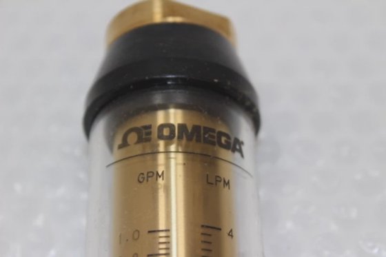 7046 Omega Engineering FLMH-1401BR, E33000412 Flowmeter 010 to 100 GPM ...