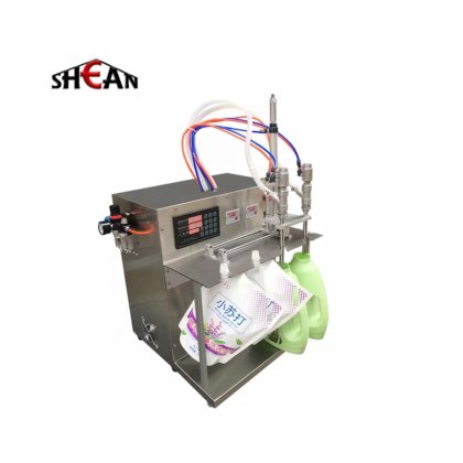 Small multi-head large flow bag washing liquid filling machine hand ...