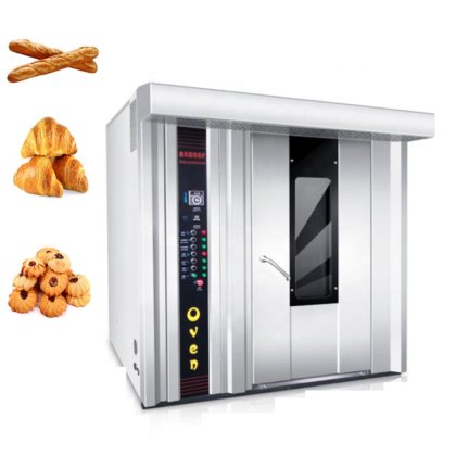 Big Bakery Ovens Rotary Oven Rack Hot Air Rotary Oven For Cookie And ...
