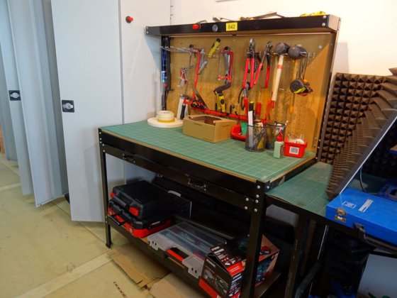 x Workbench with perforated wall in Munich, Germany