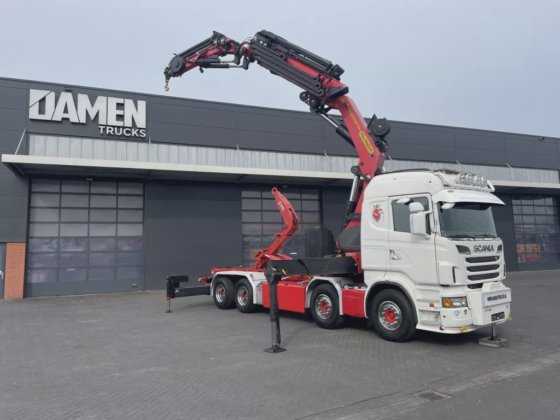 2012 Scania R 730 V8 8x4 Palfinger PK 65002-SH F + JIB + Haakarmsysteem ...