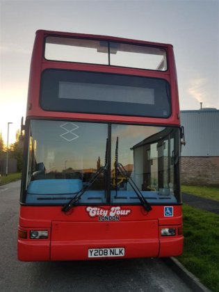Volvo Open Top Sightseeing Bus in Liverpool, England, United Kingdom