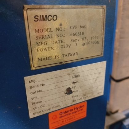 Simco Model CVF-640 10 Axis CNC Multi Slide Forming Machine New 1998 in ...