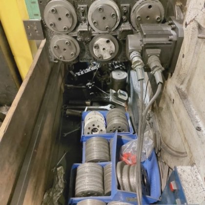 Simco Model CVF-640 10 Axis CNC Multi Slide Forming Machine New 1998 in ...